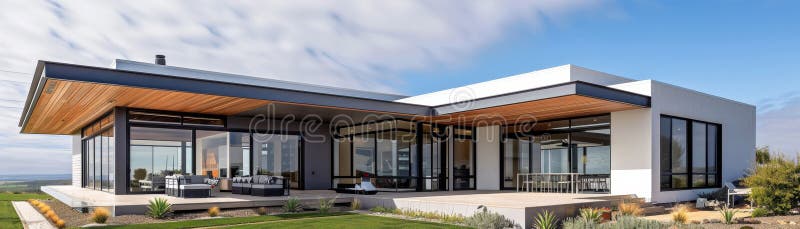 Modern Minimalist Architecture with Customizable Overhang Roof Design ...