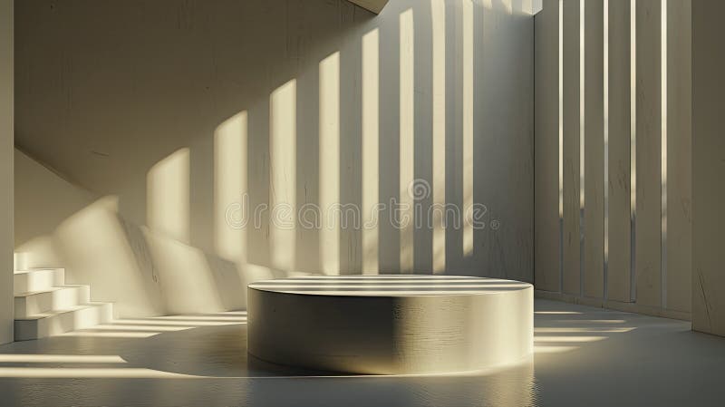 Modern Minimalist Architecture with Light and Shadow. Stock ...