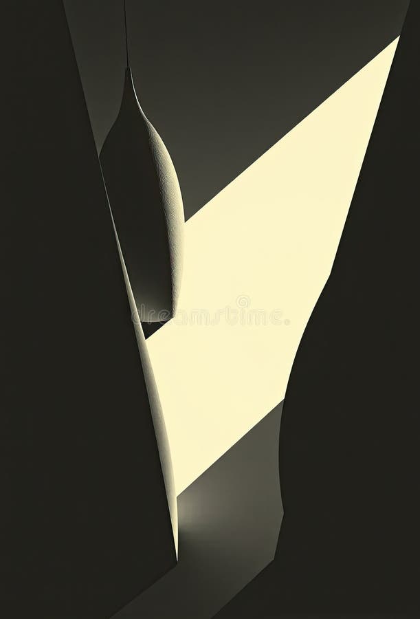 Modern Minimalist Art. Abstract Background Design with Dramatic Light ...