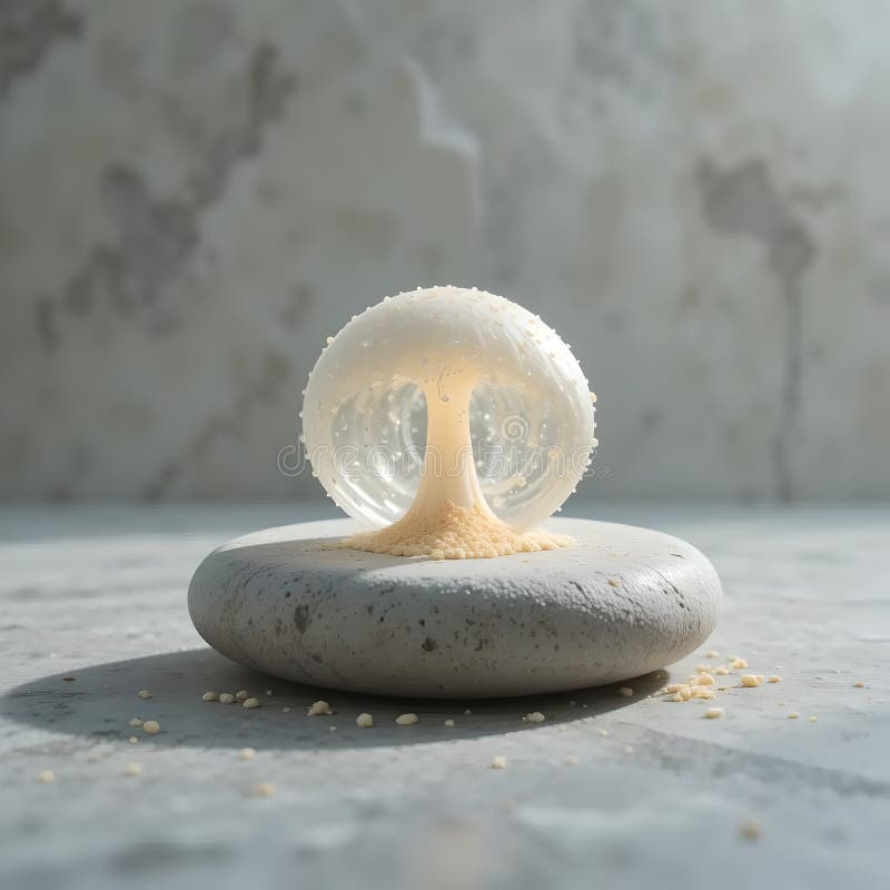 Modern Minimalist Art: Cream and Stone Stock Illustration ...