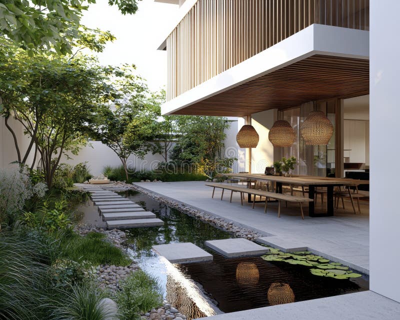 This Modern Minimalist Backyard Design Seamlessly Blends Architectural ...