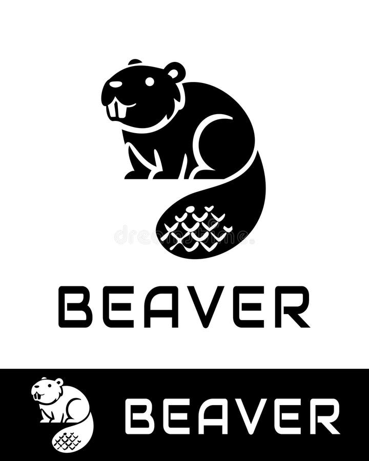 A Modern and Minimalist Beaver Logo Design Featuring a Stylized Beaver ...