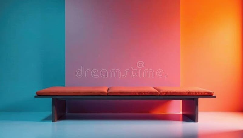 Modern Minimalist Bench, Sleek Lines, Clean Design, Plastic, Clean ...