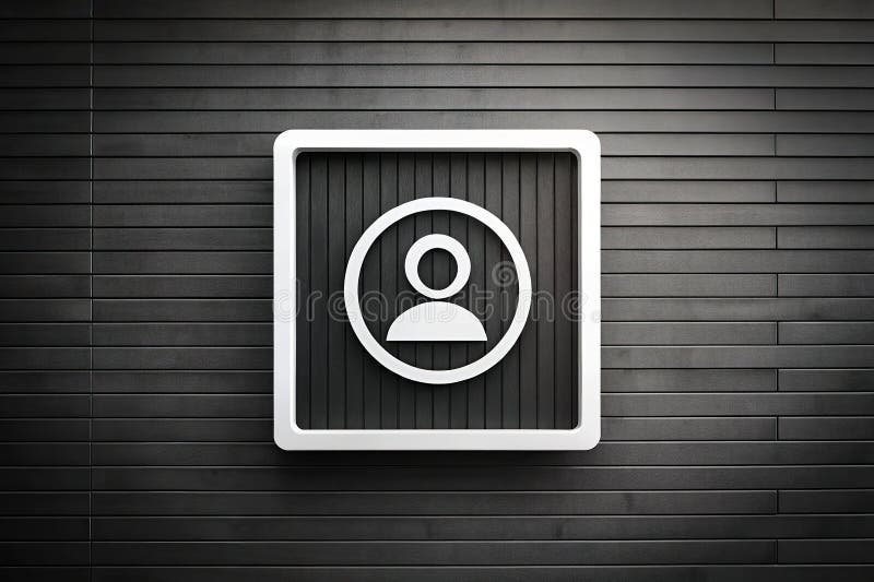 Modern Minimalist Black and White Follower Icons for Digital Interfaces ...