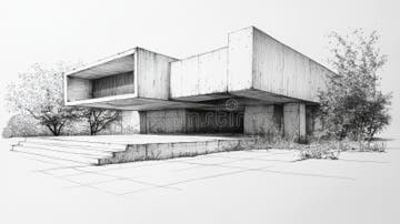 Brutalist House Stock Illustrations – 474 Brutalist House Stock ...