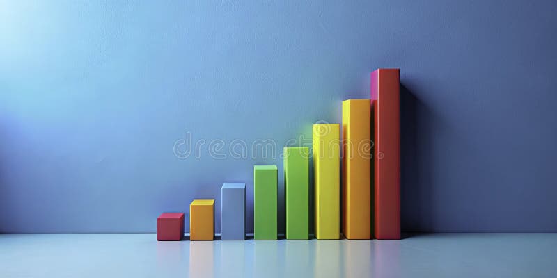 Modern Minimalist Business Growth Graph a Clean Vibrant Visual ...