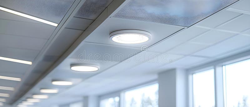 Modern Minimalist Ceiling with Halogen Lights. Concept Home Renovation ...