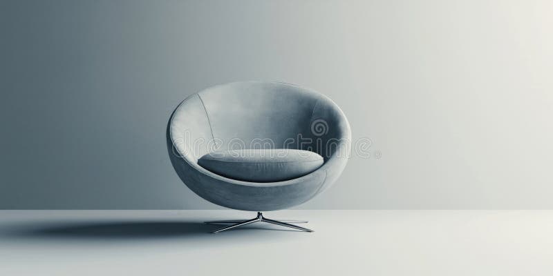 Modern Minimalist Chair Design with Soft Fabric and Sleek Metallic Base ...