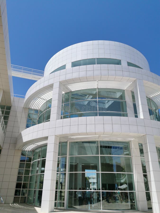 Modern Minimalist Circular Building/Architecture Stock Photo - Image of ...