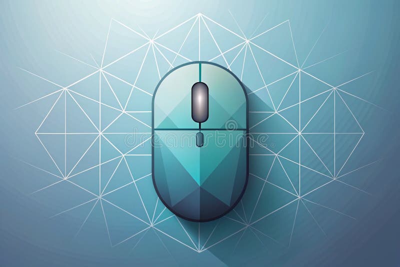 Modern Minimalist Computer Mouse Icon: a Seamless Blend of ...