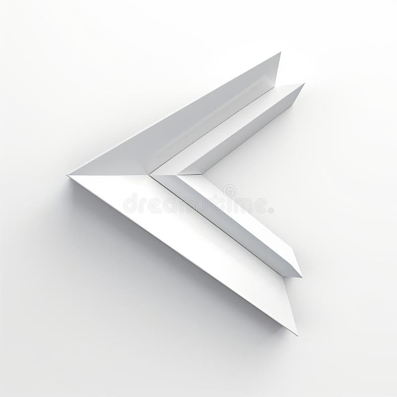 Modern Minimalist Corner Design Element with Chevron Shape Stock ...