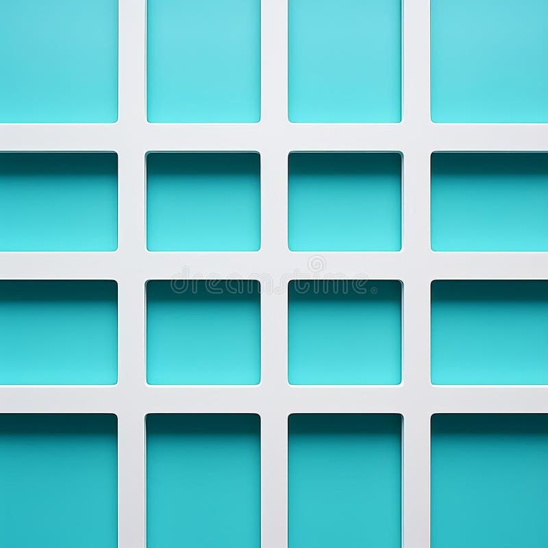 Modern Minimalist Cyan Gradient Background with Grid Shelf Stock ...