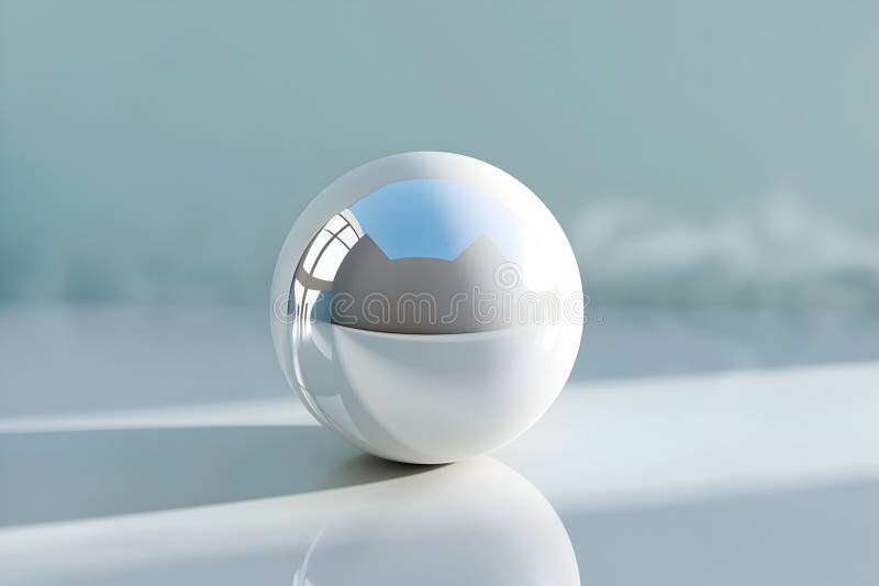Modern Minimalist 3D Sphere Stock Illustration - Illustration of ...