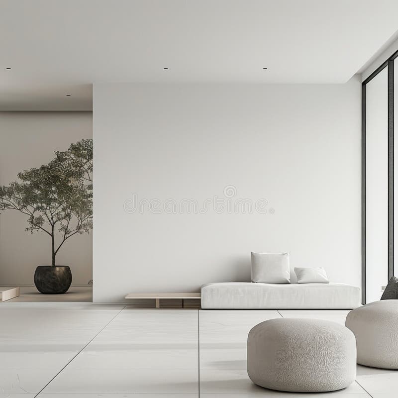 Modern Minimalist Design Featuring Ample Blank Area. Stock Illustration ...