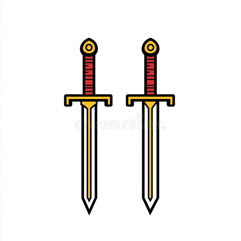 Sword Logo Vector Icon Design Graphic for Digital and Print Media Stock ...