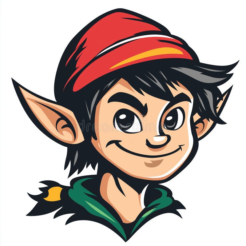 Elf Logo Vector Icon Design Graphic for Digital and Print Media Stock ...