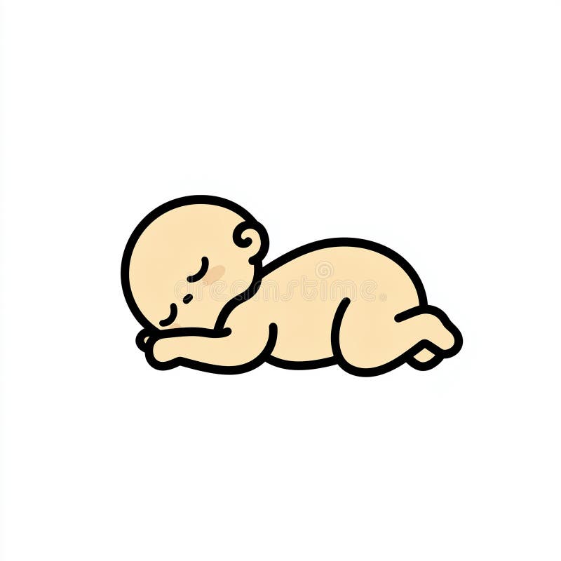 Newborn Baby Logo Vector Icon Design Graphic for Digital and Print ...