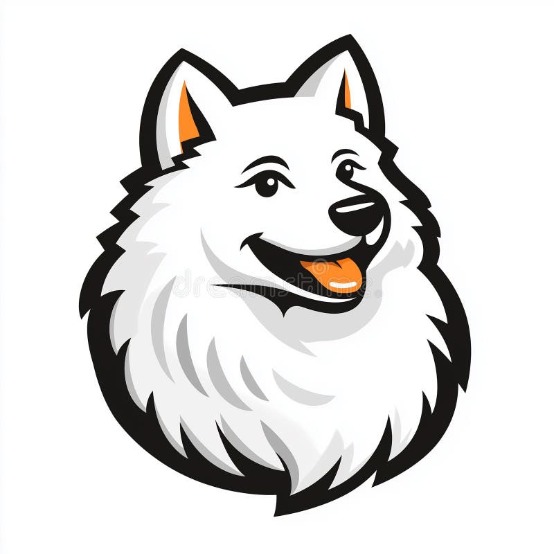 Samoyed Dog Logo Vector Design Graphic for Digital and Print Media ...