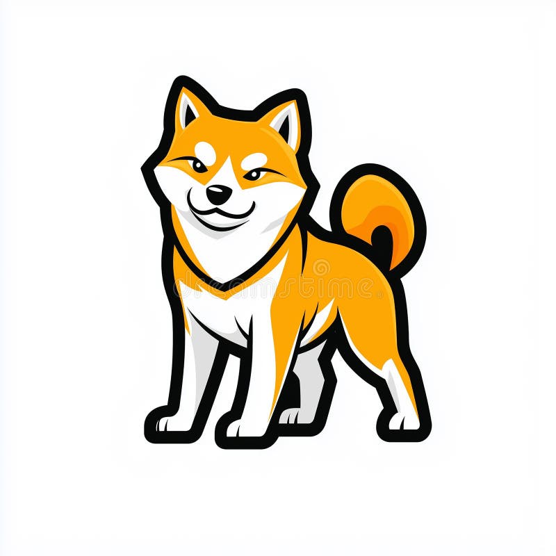 Shiba Inu Dog Logo Vector Design Graphic for Digital and Print Media ...
