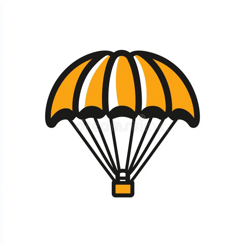 Parachute Logo Vector Icon Design Graphic for Digital and Print Media ...