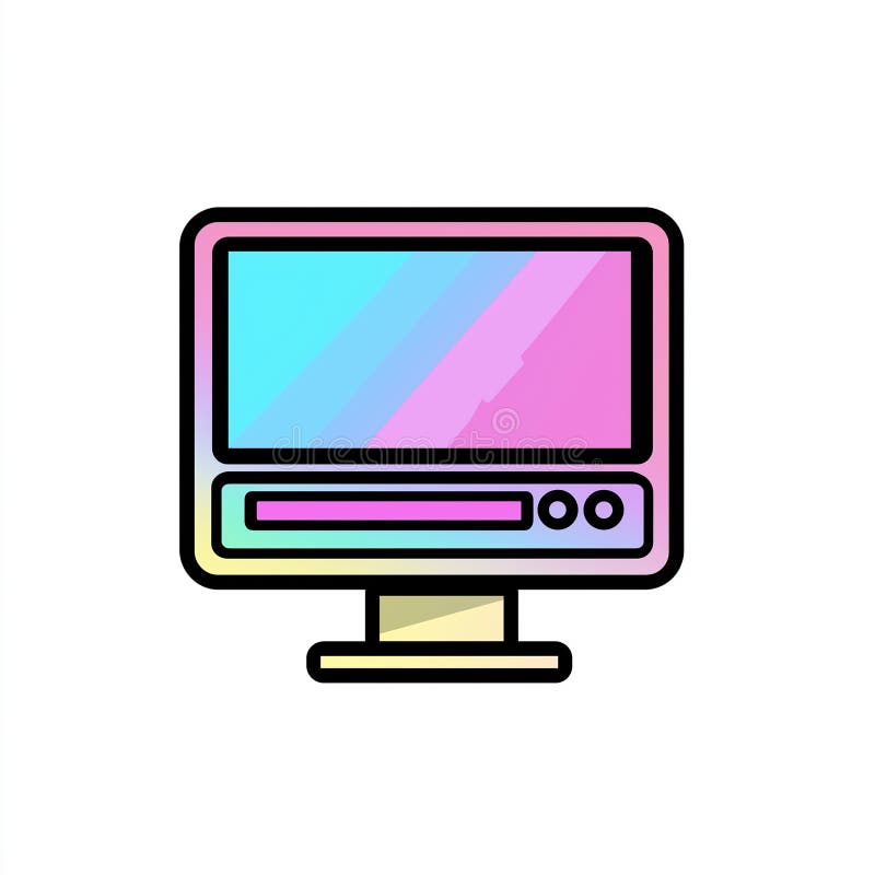 Computer Screen Logo Vector Icon Design Graphic for Digital and Print ...