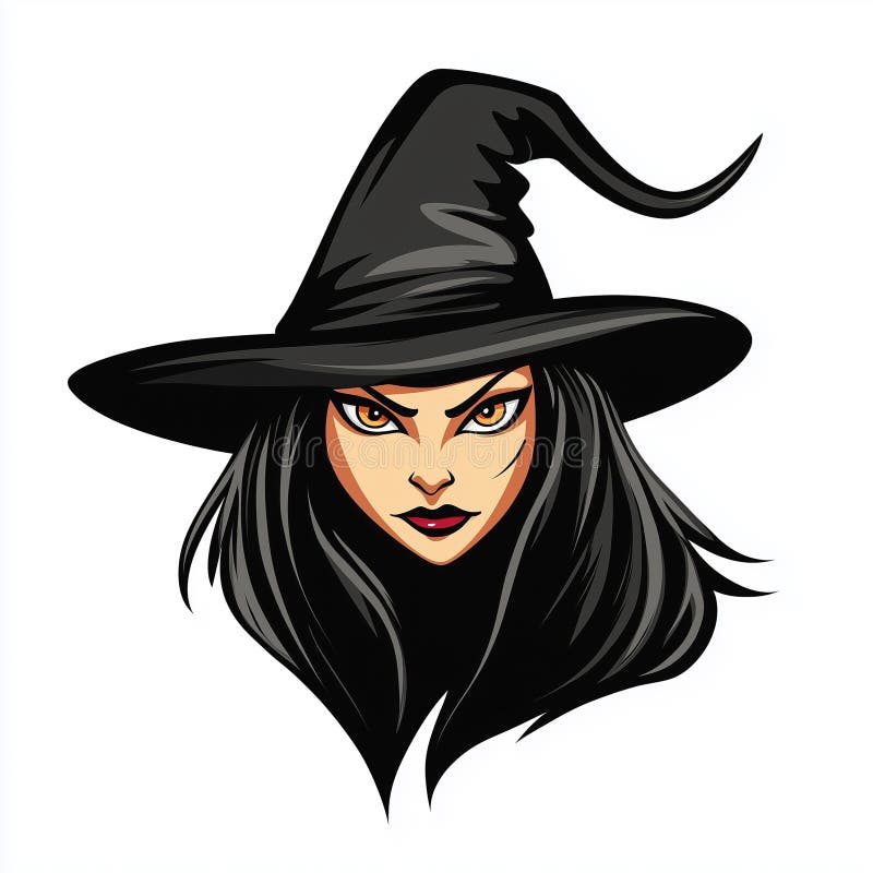 Witch Logo Vector Icon Design Graphic for Digital and Print Media Stock ...