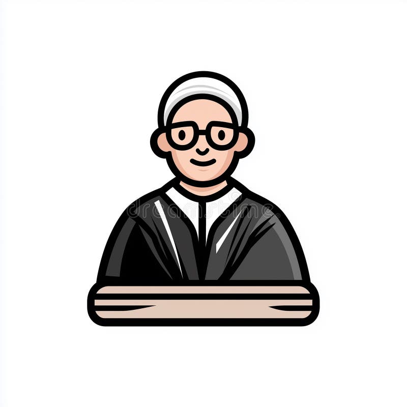 Judge Logo Vector Icon Design Graphic for Digital and Print Media Stock ...