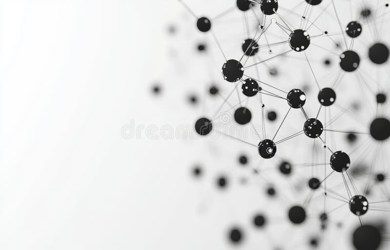 A Modern, Minimalist Design Featuring Interconnected Black and White ...