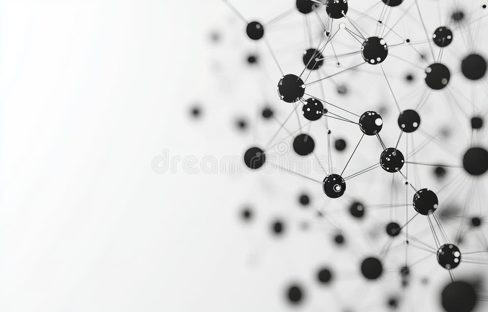 A Modern, Minimalist Design Featuring Interconnected Black and White ...