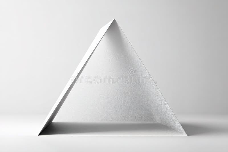 Modern Minimalist Design Featuring a White Triangular Structure ...
