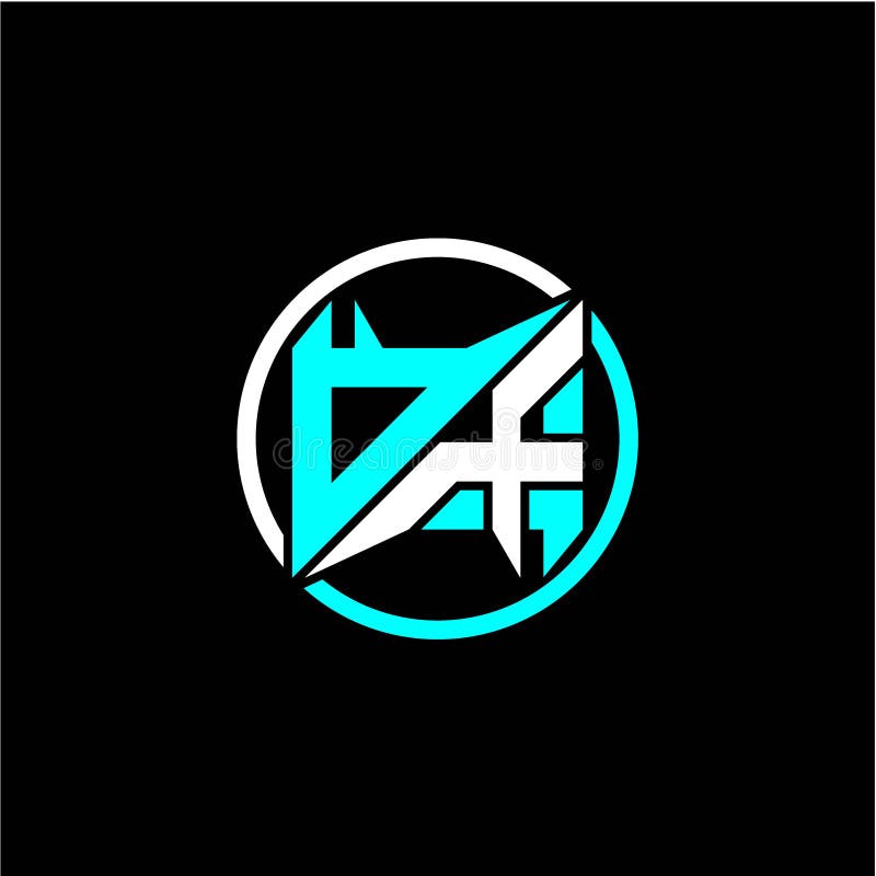 Modern Minimalist Design with the Initials Letter O X Square and Rings ...