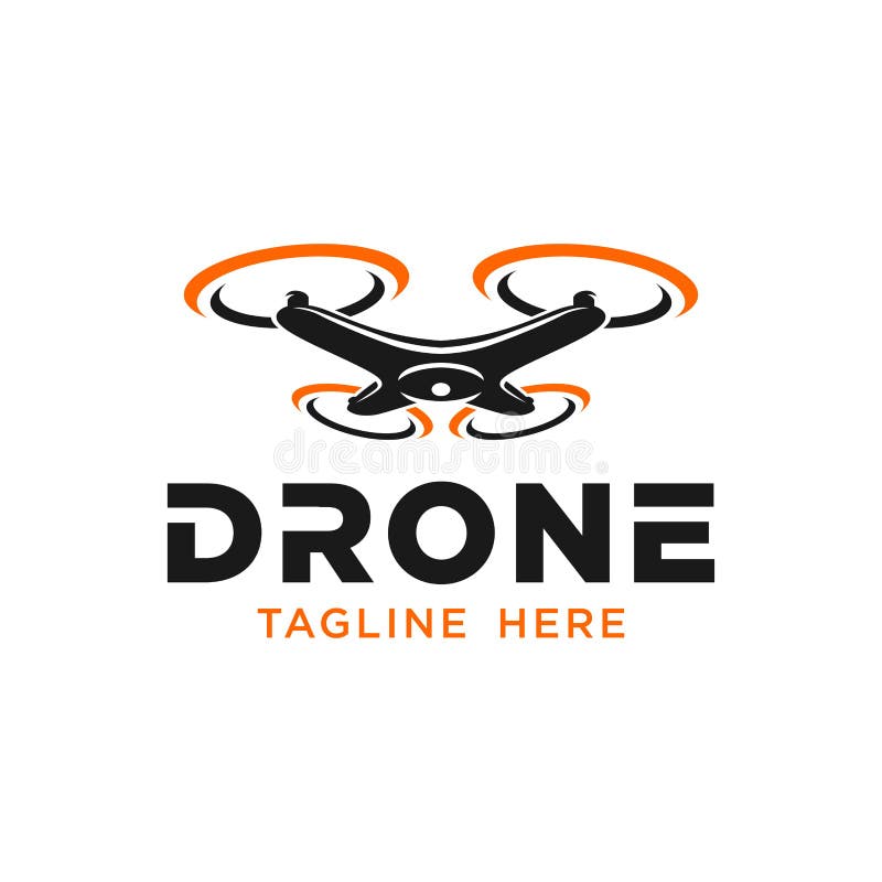 Drone Logo Design stock vector. Illustration of logo - 264961334