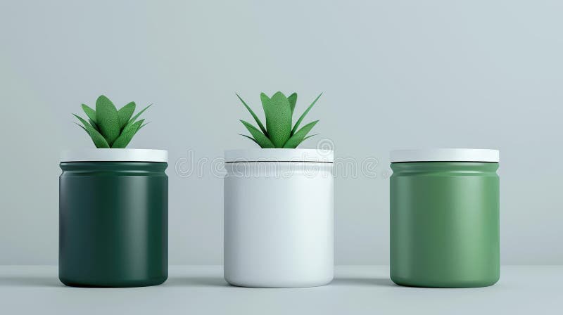 Modern Minimalist Ecofriendly Packaging Design Set Stock Illustration ...