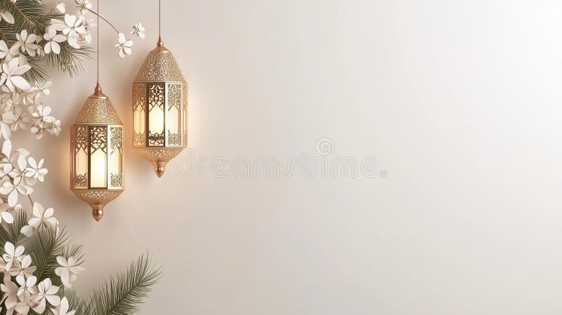 Modern Minimalist Eid Background, Lebaran, Ramadan Stock Illustration ...