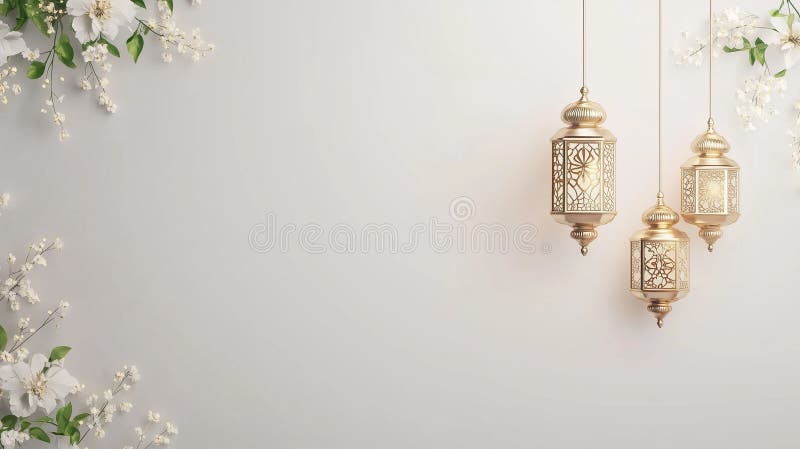 Modern Minimalist Eid Background, Lebaran, Ramadan Stock Illustration ...