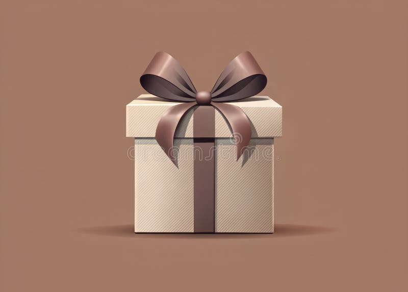 Modern Minimalist Gift Box Vector Illustration: Elegant Packaging ...