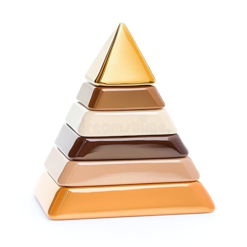 Modern Minimalist Gradient Pyramid Design Stock Illustration ...
