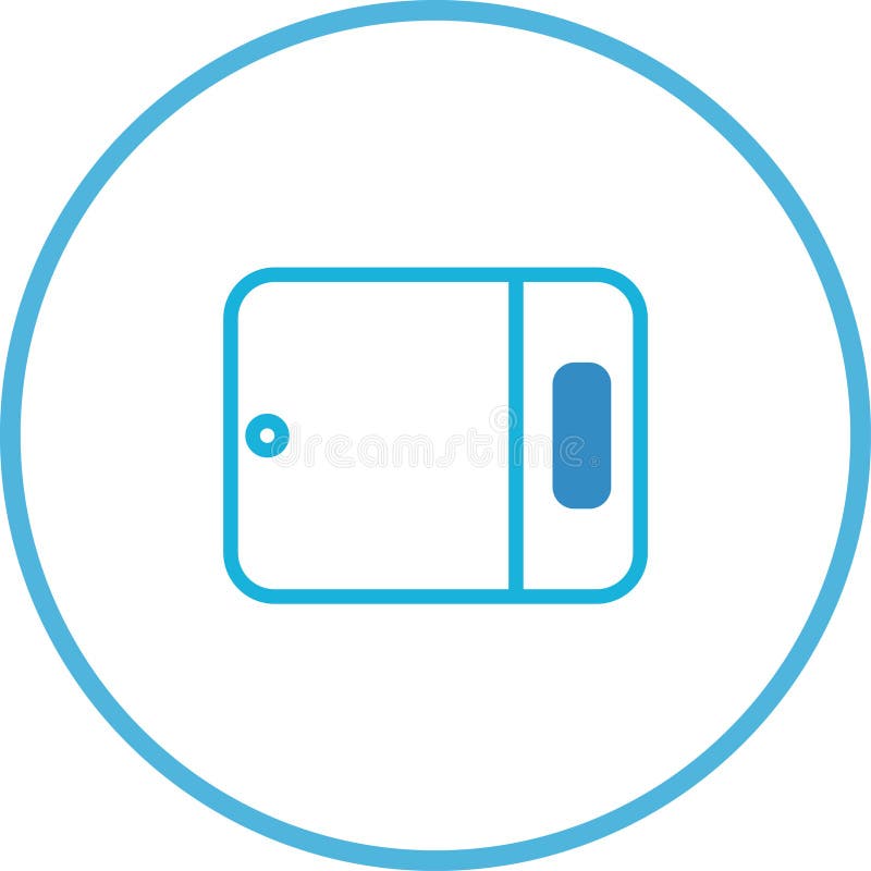 Modern Minimalist Graphic Design: Clean Vector Icon of a Smart Digital ...