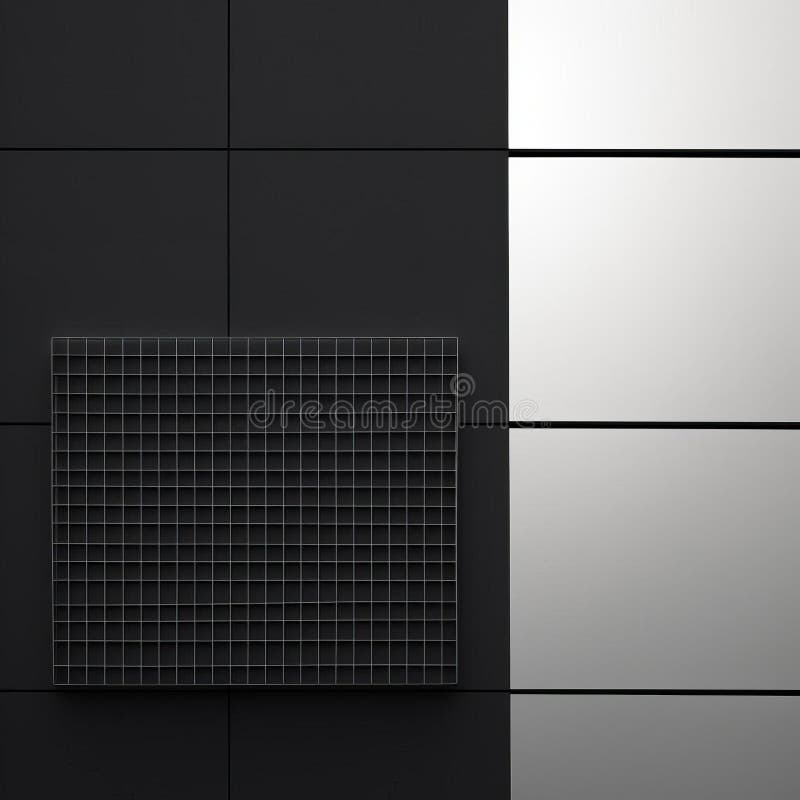 Modern Minimalist Grid Pattern Wall Design Inspiration Stock ...