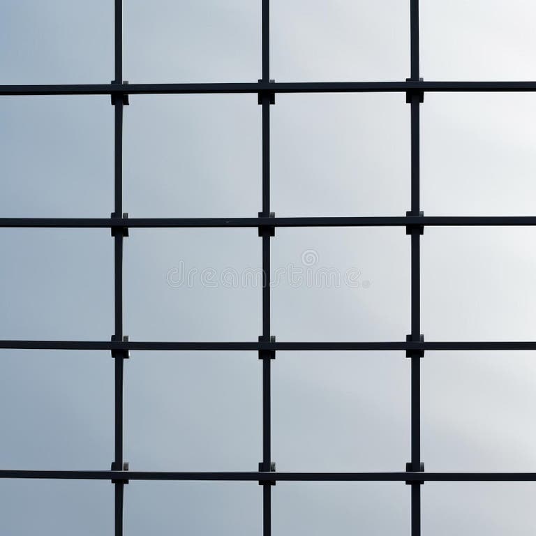 Modern Minimalist Grid Structure Against Gradient Background Image ...
