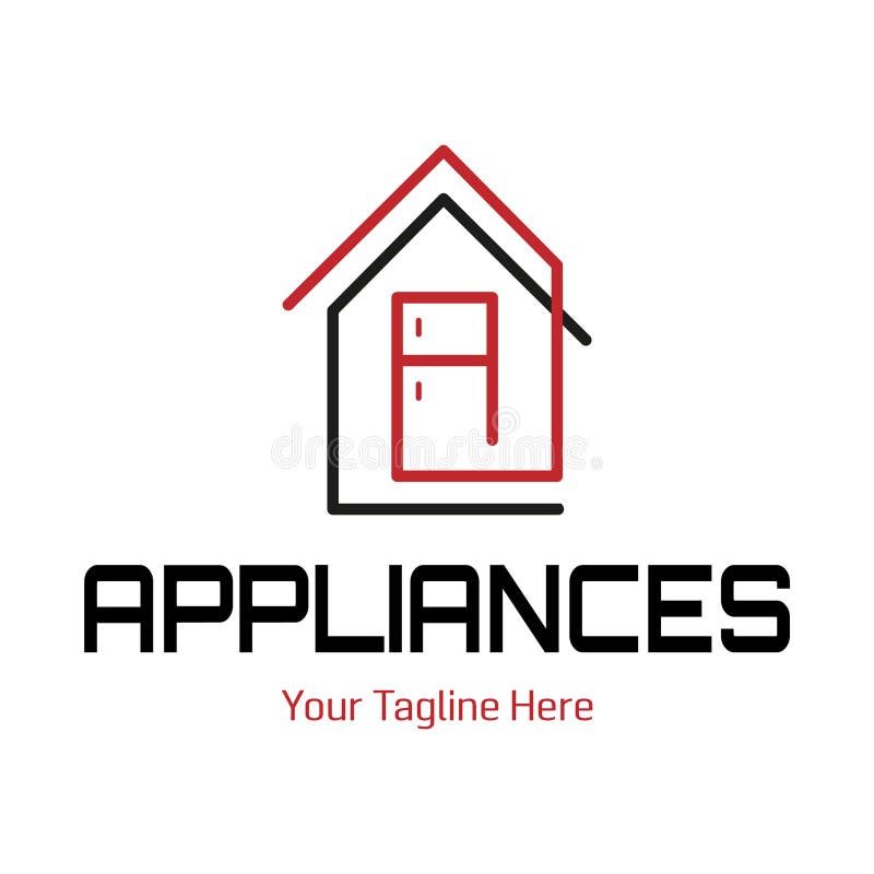 Modern Minimalist Home Appliance Store Logo. Refrigerator Icon Stock ...