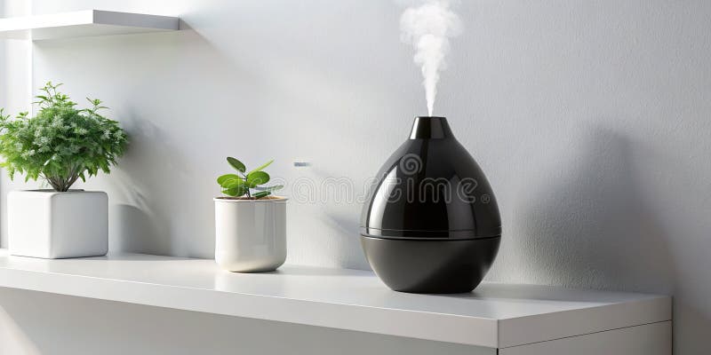 Modern Minimalist Humidifier Mockup on White Shelf AIGenerated Image ...