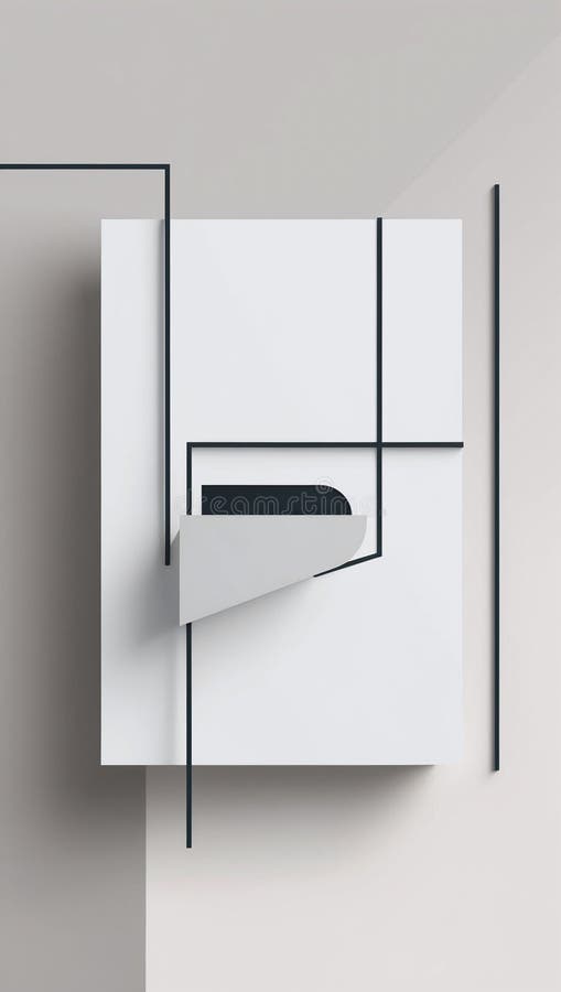 Modern Minimalist Image with Bold Lines Simple Shapes and Balanced ...