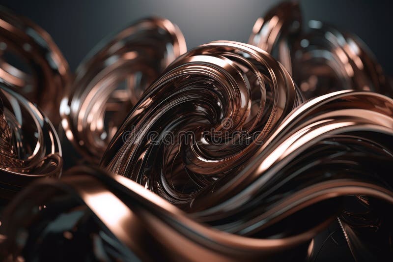 Modern Big Copper Transformer. Generative AI Stock Illustration ...