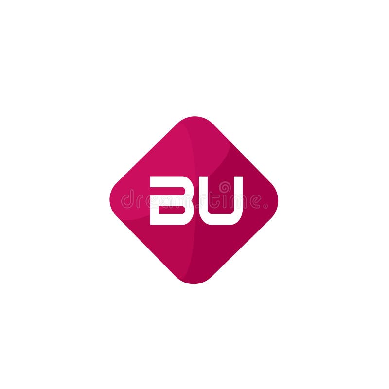 Initial Letter BU Logo Template Design Stock Vector - Illustration of ...