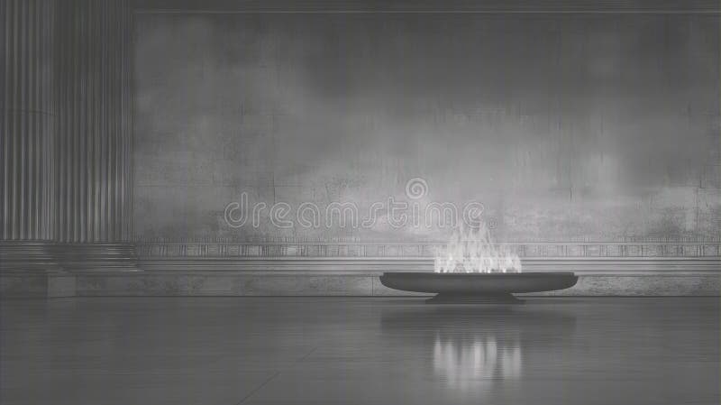 Modern Minimalist Interior Design Fireplace in a Classical Setting with ...