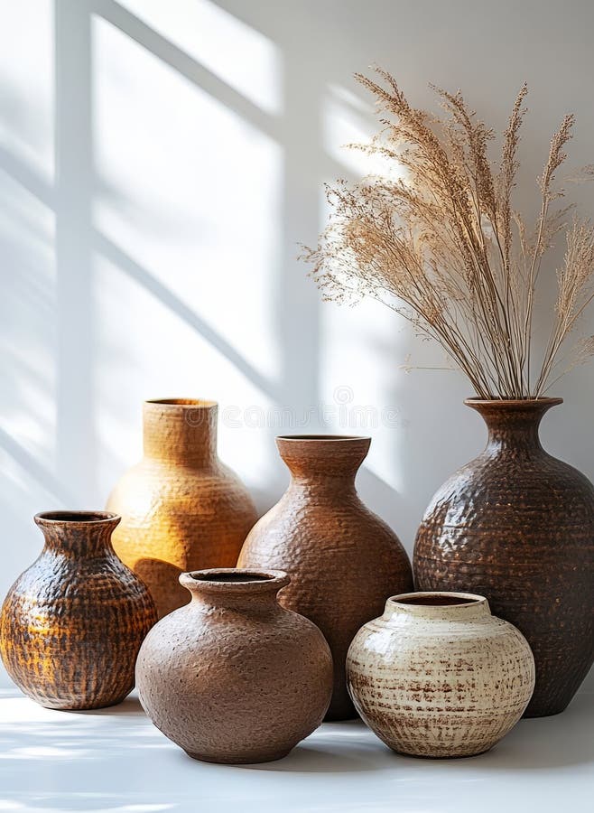 Modern Minimalist Interior Design with Mocha Mousse Colored Ceramic ...