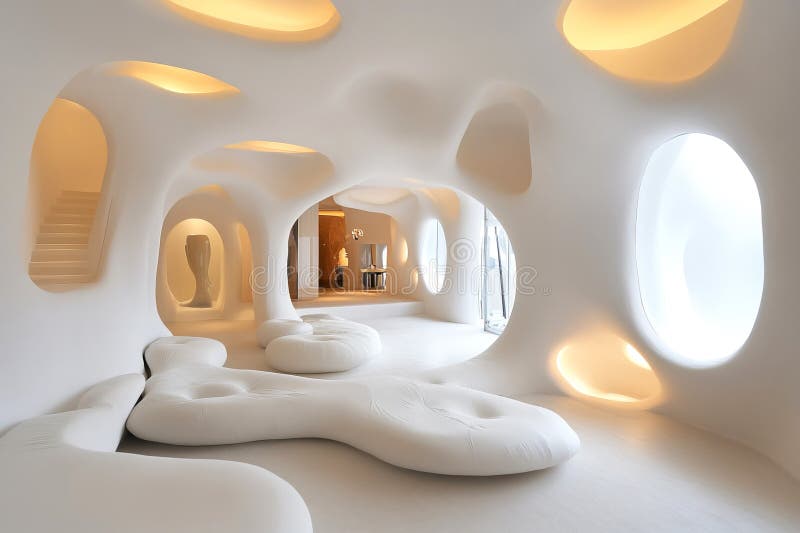 Modern Minimalist Interior Design Showcases Smooth Forms and Soft ...