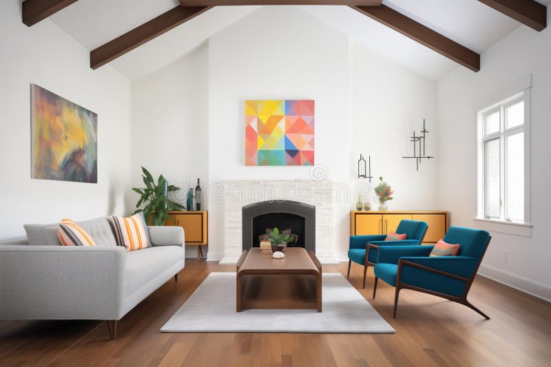 Modern Minimalist Interior Design within Tudor Structure Stock ...