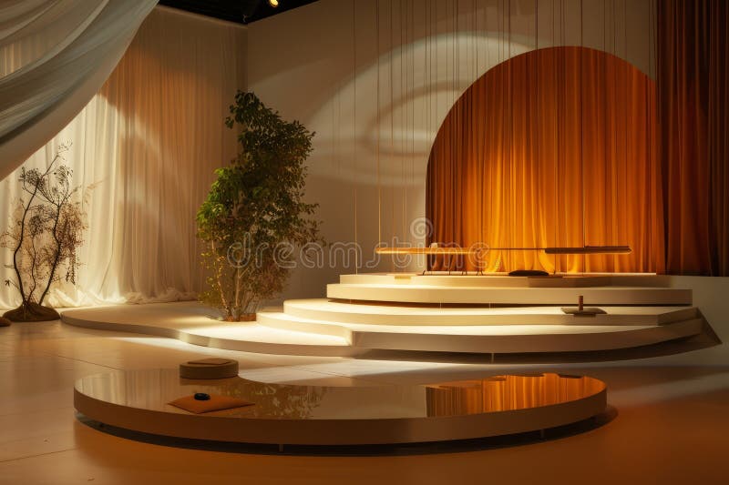 Modern Minimalist Interior Design with Warm Lighting and Natural ...